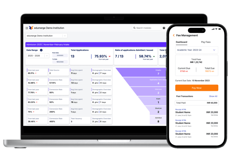 Home - Education ERP - Software for Schools, College, Institute - edumerge
