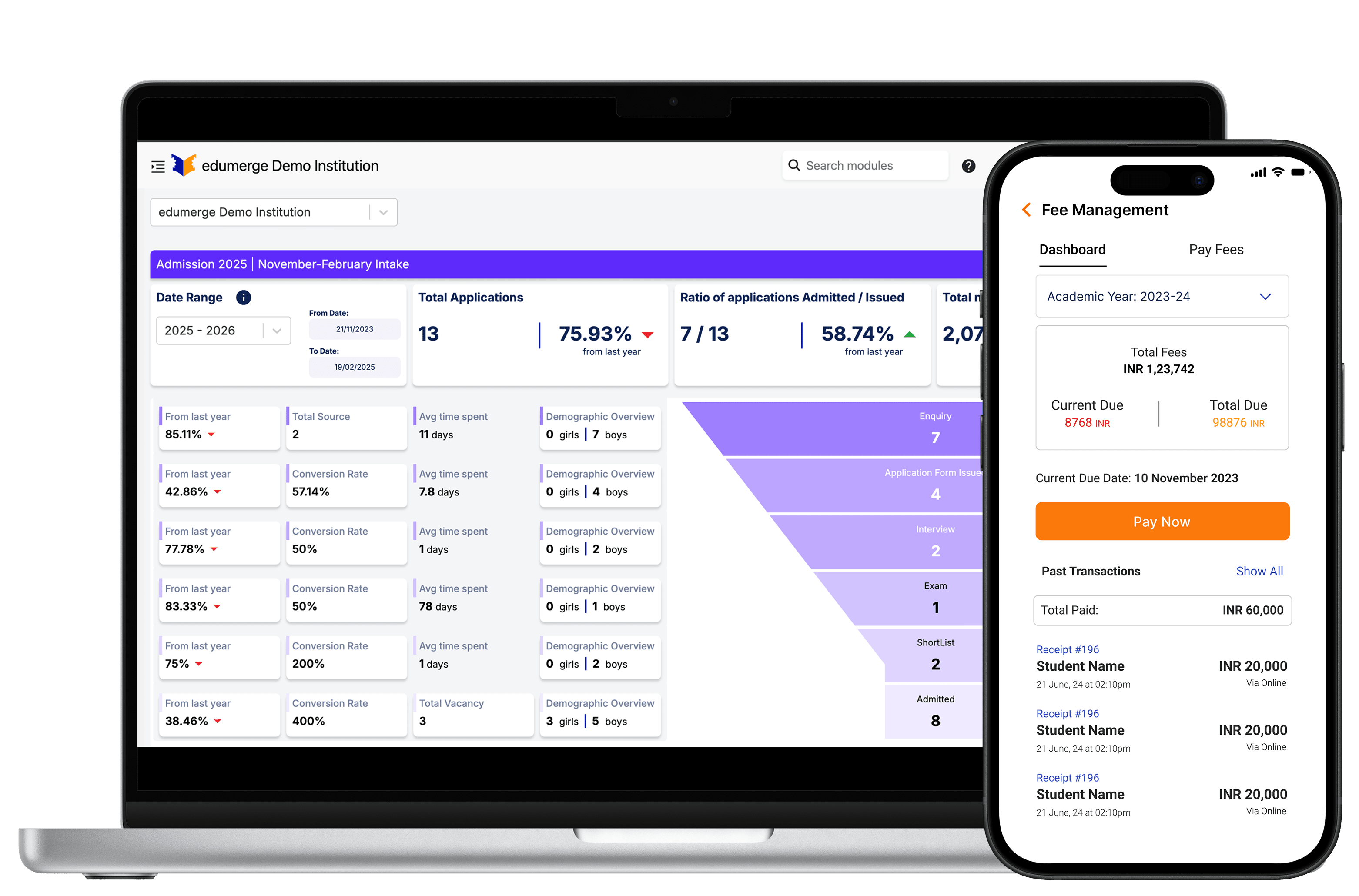 Home - Education ERP - Software for Schools, College, Institute - edumerge
